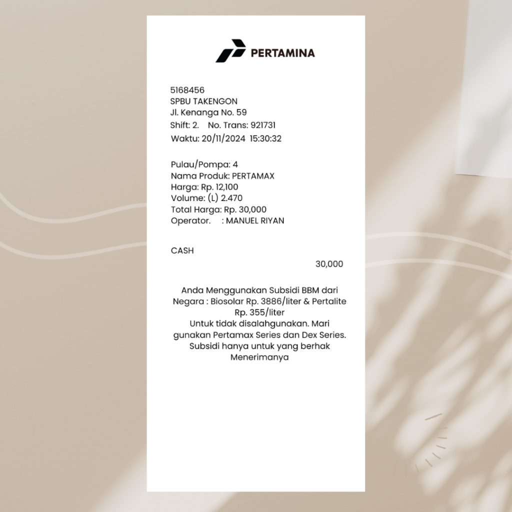 Inilah 3 Font Struk Pertamina Terbaik – ROMAN ADY GROUP